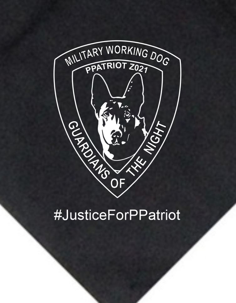 #JusticeForPPatriot Memorial Bandana | Custom Pup Creative Works